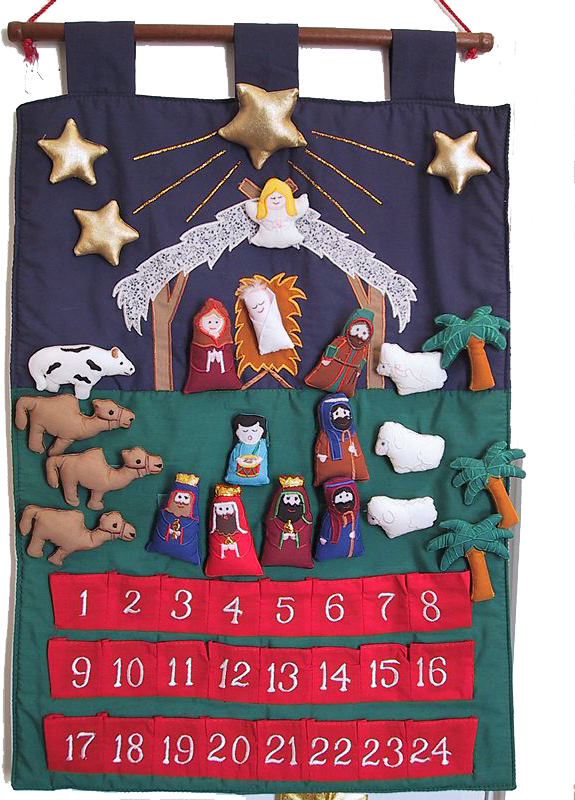 Fabric Advent Calendars – The Secret Garden in Empire, Michigan